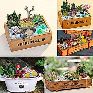 Fairy Garden Accessories, Fairy Garden Kit, 49 Pieces Miniatures for Fairy Garden Animals Kit,Miniature Figurines ,Micro Landscape Ornaments Kit,Garden DIY Kit for Outdoor Home Garden Decoration1