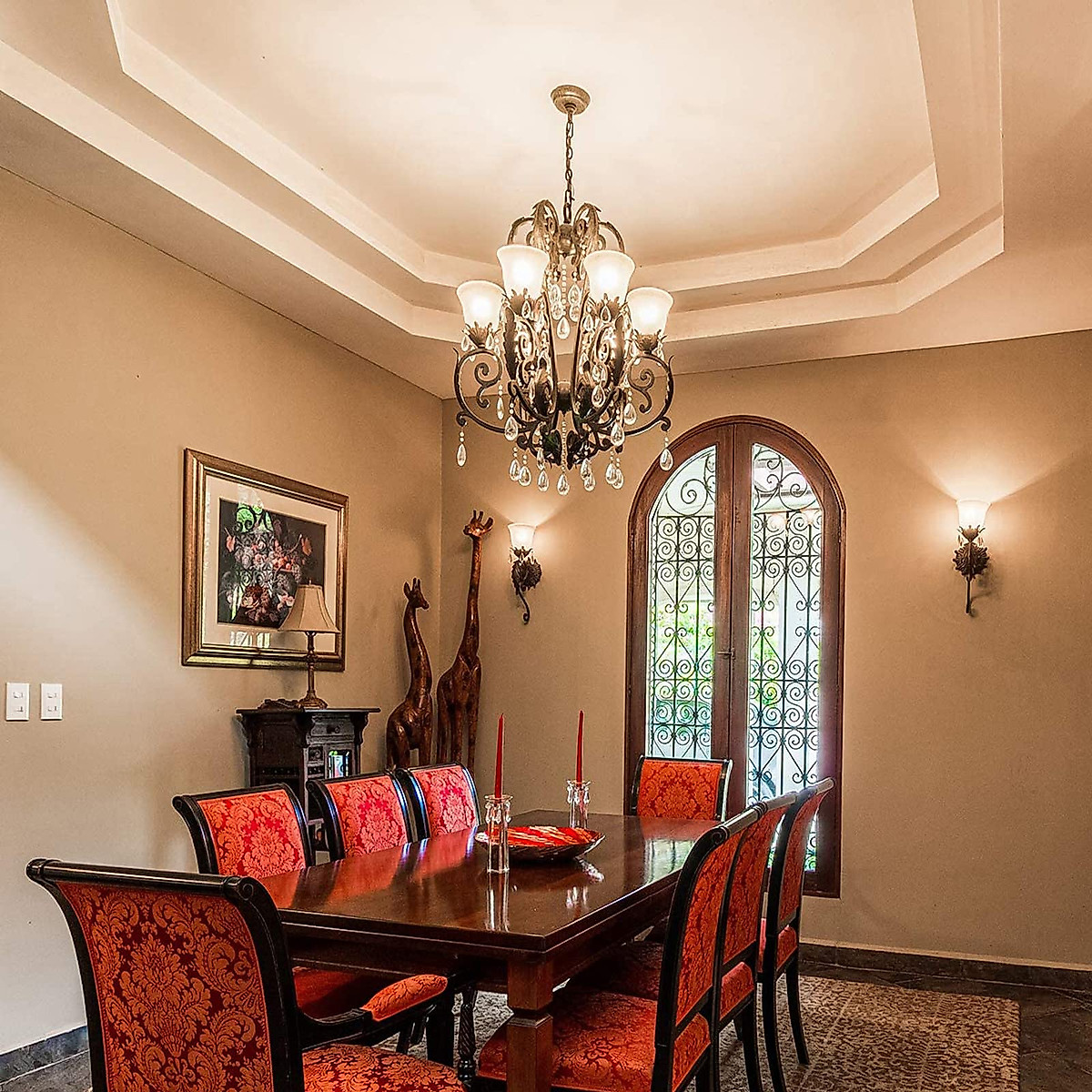 YDJoo E14 LED Light Bulbs 3W Globe Light Bulbs 30 Watt Equivalent Warm White 3000K E14 Base G50/G16.5 LED Glass Round Vanity Light Bulbs for Mirror Makeup Home Lighting, AC110V (6 Pack)