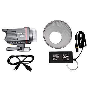 Amaran 200x Bi-Color LED Video Light, 200W 2700-6500k 51600lux@1m Bluetooth App Control 9 Built-in Lighting Effects DC/AC Power Supply, Made by Aputure