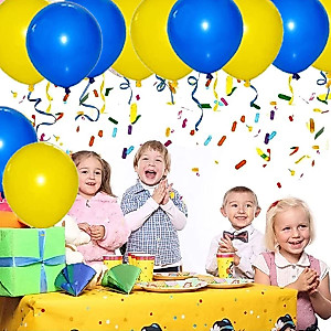 Blue and Yellow Balloon Garland Arch Kit, 122PCS Royal Blue Yellow Balloon Arch for Birthday Wedding Baby Bridal Shower Graduation Anniversary Bachelorette Decoration