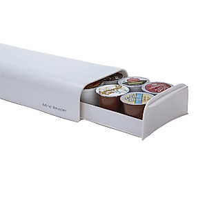 Mind Reader Single Serve Coffee Pod Organizer, 12-14 Coffee Pod Capacity, 5"L x 12.75"W x 2.25"H, Black