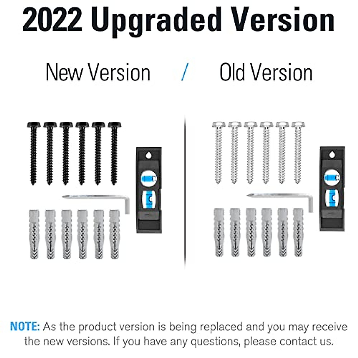Mounting Dream Lag Bolt Kit for TV Wall Mount Comes with M8 Lag Bolt for Wood Stud, Fischer Anchors for Concrete Wall, Includes Allen Key and Bubble Level for Easy Installation MD5753