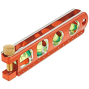 Swanson Tool Co TL041M 6 Inch Savage Magnetic Billet Torpedo Level with Brass Pipe Clamp, 6 Inches and 15 Centimeters Orange