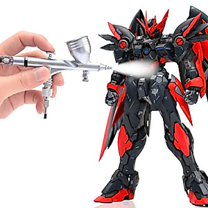 16PCS Airbrush Adapter Set Includes 12PCS Airbrush Adapter Kit Fitting Quick Release Disconnect Fitting Connector,Airbrush Hose with Airbrush Spray Cleaning Repair Tool for Air Compressor