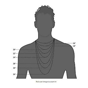 Mens 14k Rhodium Finish 4mm Tennis Link Chain Choker Iced Out Jesus Crucifix Cross Pendant Rappers Necklace Iced Prong Set Tennis Chain for Men, tennis ladies Chain Choker Jesus Necklace (18)