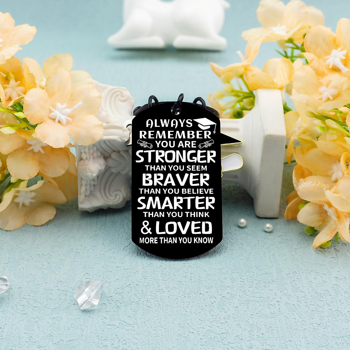igvean Graduation Gifts Class of 2024 Graduation Gifts for Her College Gifts for Him Graduate Gifts for Daughter Son Senior High School Master Medical Students Inspirational Keychain
