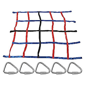 DAUERHAFT Climbing Net, 3 Colors Climbing Net Cultivate Motor Skills Improve Self Confidence for Playgrounds