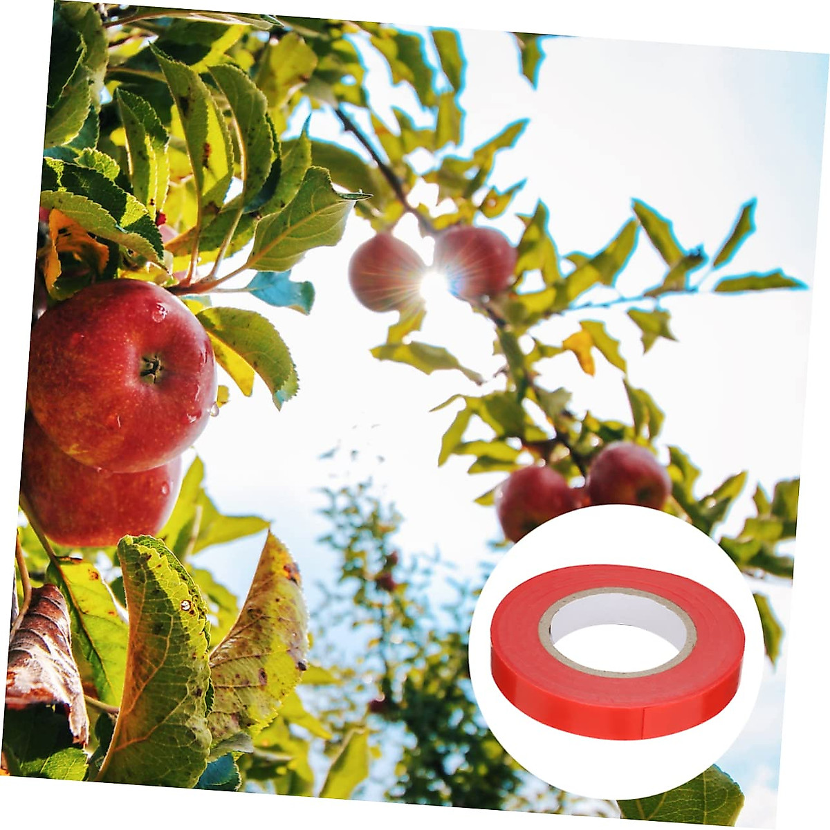 DOITOOL 10 Rolls Lapper Tape Garden Tape Tomatoes red Duct Tape Plants Garden Tape Plant tie Tape Garden tie Tape Garden Wire Floral Tape Plants Ties Blush tie PVC to Stretch Plate