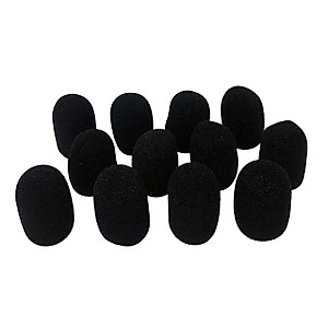 Tetra-Teknica XFFZDP-BLK Lapel & Headset Microphone Windscreen, Color Black, One Dozen Pack
