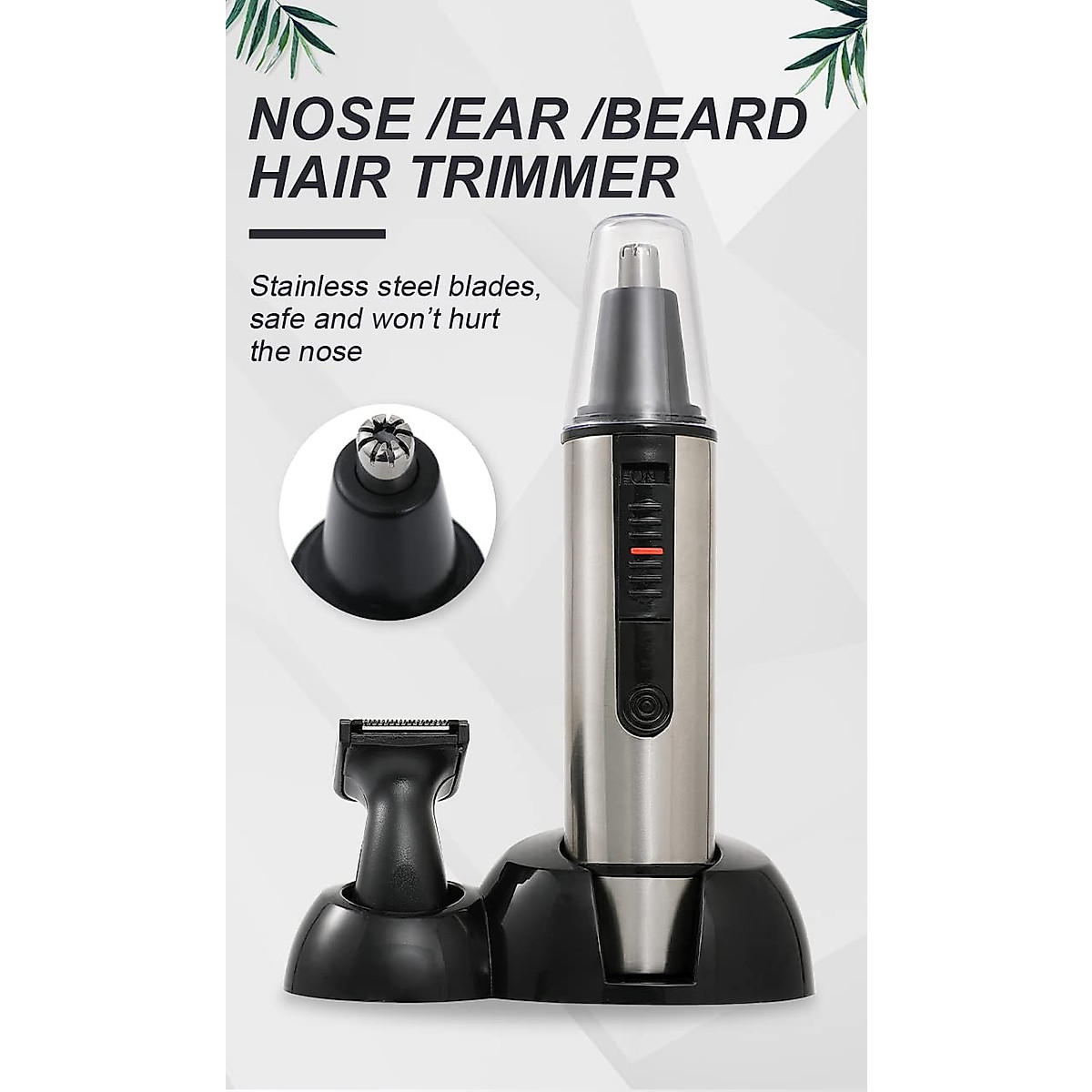 Ear Nose & Side Burn Trimmer - Stainless Steel Dual Edge Blades, 1.0 Count