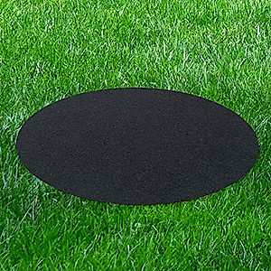 Round Under Grill Splatter Mat, Fireproof Heat Resistant BBQ Gas Grill Garage Cabinet Protective Floor Mat Rug for Outdoor Backyard Deck Patio 27’’x27’’/36’’x36’’ (27‘’x27‘’)