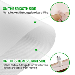 Shelf Liner,Refrigerator Liner，Non Adhesive Clear Drawer Liner,Non Slip Washable Easy to Cut Kitchen Cabinet Liner,for Shelves,Cabinet,Pantry,Storage, Desks (11.8inches*40ft, Clear-Diamond)