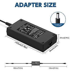 180W AC Adapter Laptop Charger Fit for Dell Alienware 13 15 17 R1 R2 R3 R4;Dell Precision 3510 3520 7520 7530 7510 7710 M2800 M4600 M4700 M4800 M6600 M6300 Power Supply Cord