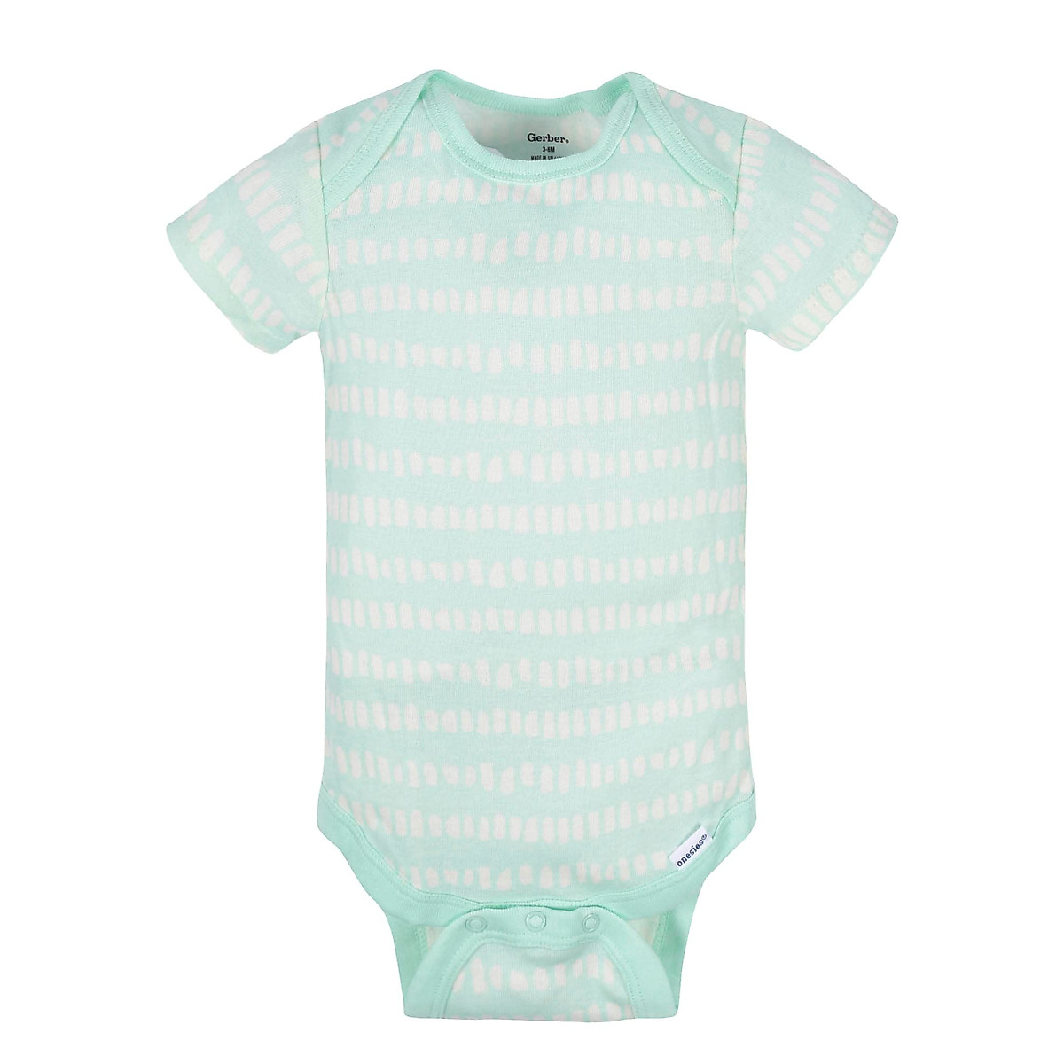 Gerber Baby 8-Pack Short Sleeve Onesies Bodysuits, Elephants, 0-3 Months