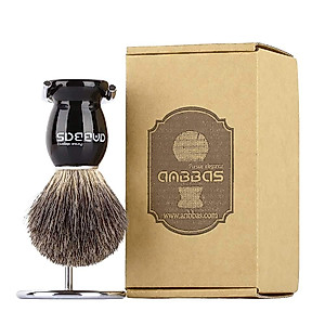 Wet Shaving Set Badger Hair Shaving Brush and Holder Stand