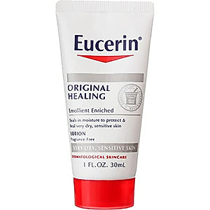 Eucerin Original Healing Emollient Enriched Lotion 1 oz. - Pack of 6 - New Look!
