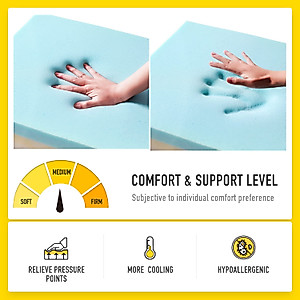 SUNROX Gel Memory Foam Bench Cushion with Ties, Ultra Durable Water Resistant FadeShield Outdoor/Indoor Universal Bench Seat Pads 48 x 16 x 4 inch, Burgundy