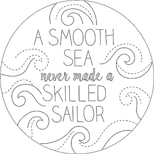 Nautical Embroidery Pattern Transfers (set of 10 hoop designs!)
