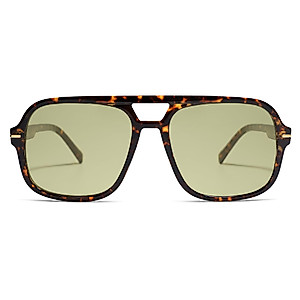 HERJOUR Retro Trendy Square Aviator Sunglasses Womens Mens 70s Classic Vintage Oversized Sun Glasses AR82173