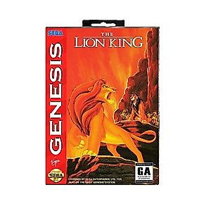 Royal Retro The Lion King 16 Bit MD Game Card With Retail Box For Sega Genesis & Mega Drive