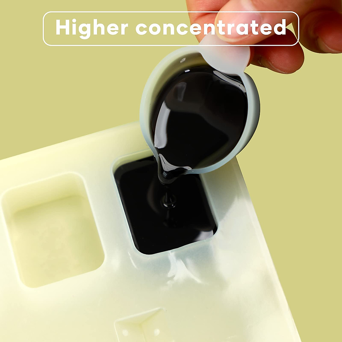 HTVRONT Black Epoxy Pigment - 1.76oz/50ml Black Resin Pigment Paste, Higher Concentrated & Easy to Mix Black Epoxy Dye for Resin Coloring, Tables, Tumbler