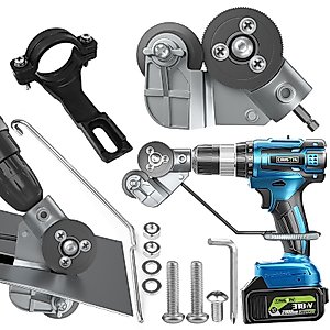 New electric drill metal cutter, sheet metal cutting drill attachment, sheet metal cutter, sheet metal cutter, for cutting iron plate, color steel tile, aluminum plate, copper plate and so on.
