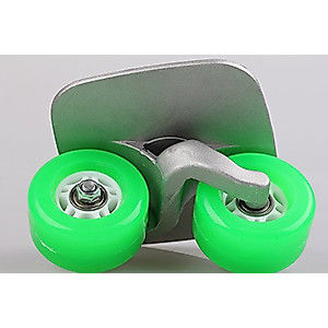 JINCAO Green Portable Roller Road Drift Skates Plate Anti-Slip Board Aluminum Truck with PU Wheels with ABEC-7 608 Bearings