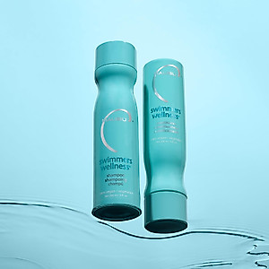 Malibu C Swimmers Wellness Conditioner - Moisturizing Conditioner for Swimmers to Combat Dry, Brittle Hair - Restores Texture Affected by Pool Elements - Sulfate Free Hair Care (9 oz)