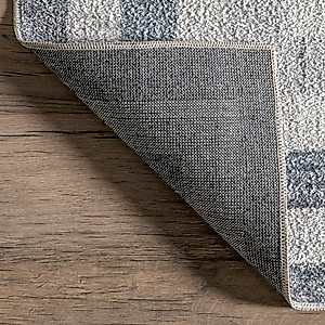 nuLOOM Alienor Geometric 5x8 Machine Washable Area Rug for Living Room Bedroom Dining Room Kitchen, Multicolor/Ivory