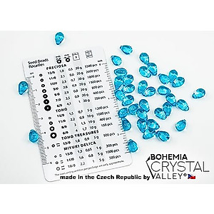 Teardrop Glass Beads for Jewelry Making Set - 120+ Bead Kit of 6x9mm Pendant Drop Beads in 4 Bright Distinct Colors: Blue, Red, Olive Green, Half Silver