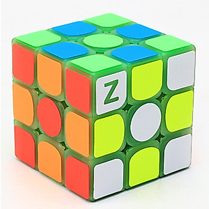 AMAZA 3x3 Fluorescent Speed Cube, Green Luminous, Plastic, Puzzle, 1 Set, 1 Piece, 1 Count, Adult