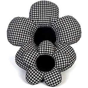 HGUIM Car Neck Pillow, Seat Pillow Houndstooth Float Neck Pillow Pillow Four Seasons GM Decorative (Black)