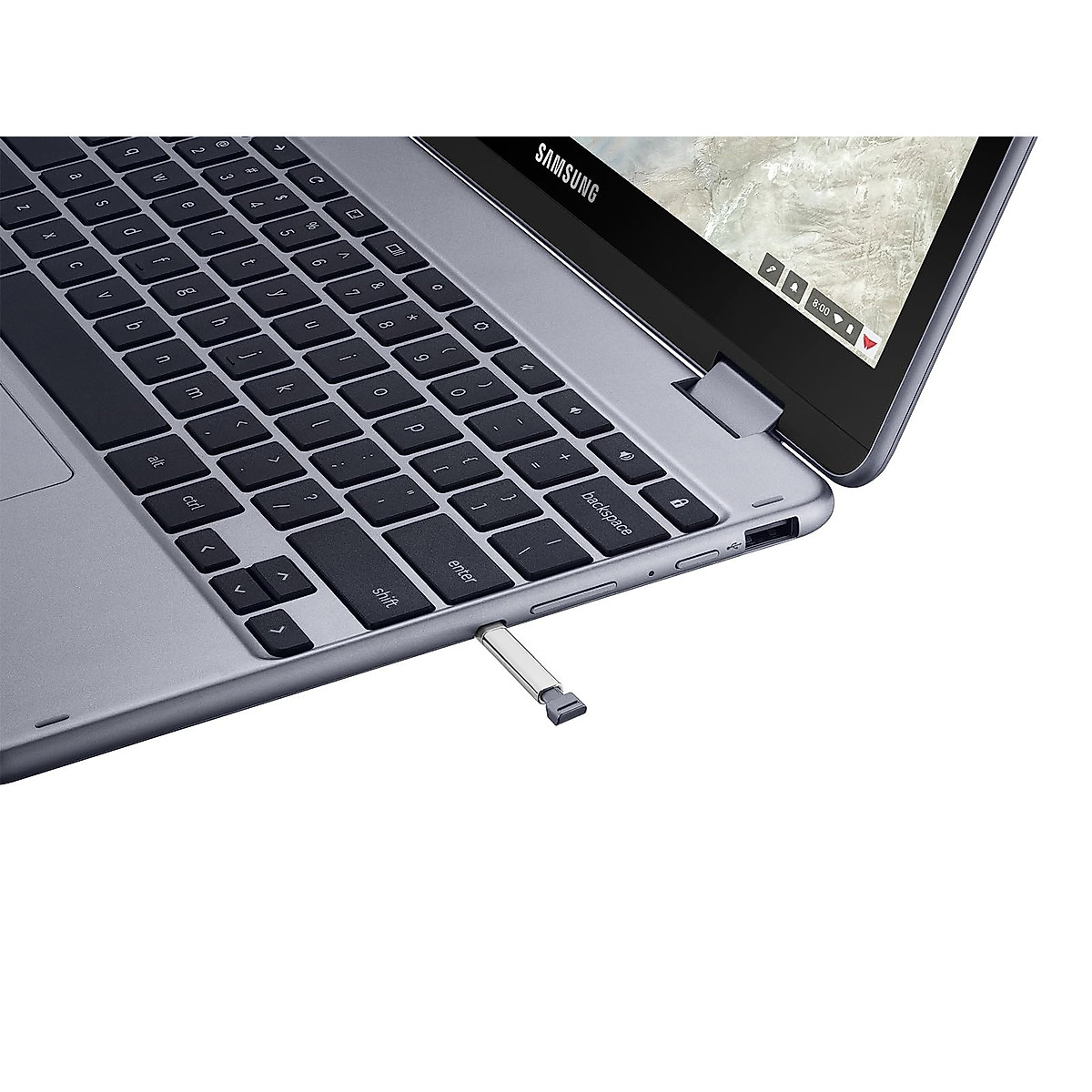 Samsung Chromebook Plus V2 360 12.2" FHD+ 2-in-1 Touchscreen (Intel Celeron 3965Y, 4GB RAM, 64GB eMMC, Active Stylus) Home & Education Laptop, 10-Hour Long Battery Life, 13MP Dual Webcam, Chrome OS