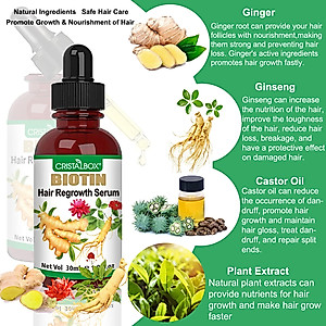 5 PACK Ginger Oil for Hair Growth,Hair Growth Serum,Biotin Hair Growth Oil,Hair Growth Ginger Serum for Men and Women,Hair Growth Treatment,Hair Loss Treatment,Promotes Thicker,Growth Hair