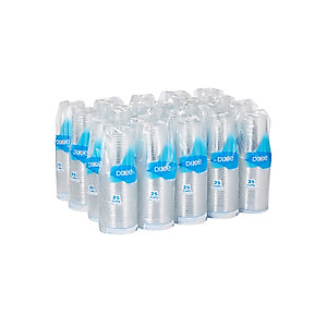 Dixie 12 oz. PETE Plastic Cold Cups by GP PRO (Georgia-Pacific), Clear, CPET12DX, 500 Cups (25 Cups Pper Sleeve, 20 Sleeves per Case)