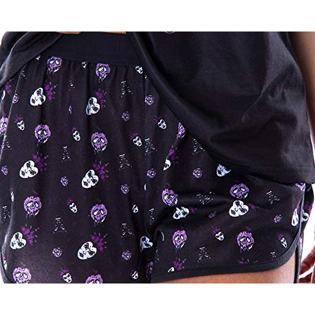 Disney Villains Women's Evil Queen Not Impressed Tank Top and Shorts Loungewear Pajama Set (2X-Large) Black