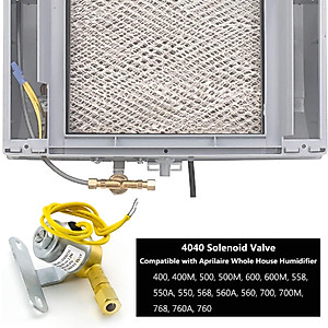 4040 Humidifier Solenoid Valve Replacement Part by AMI PARTS, 24V,Brass Made Humidifier Solenoid Valve,Replaces Models 400,500,600,700,600M, 558, 550A, 550, 568, 560A, 560, 700, 700M, 768, 760A, 760