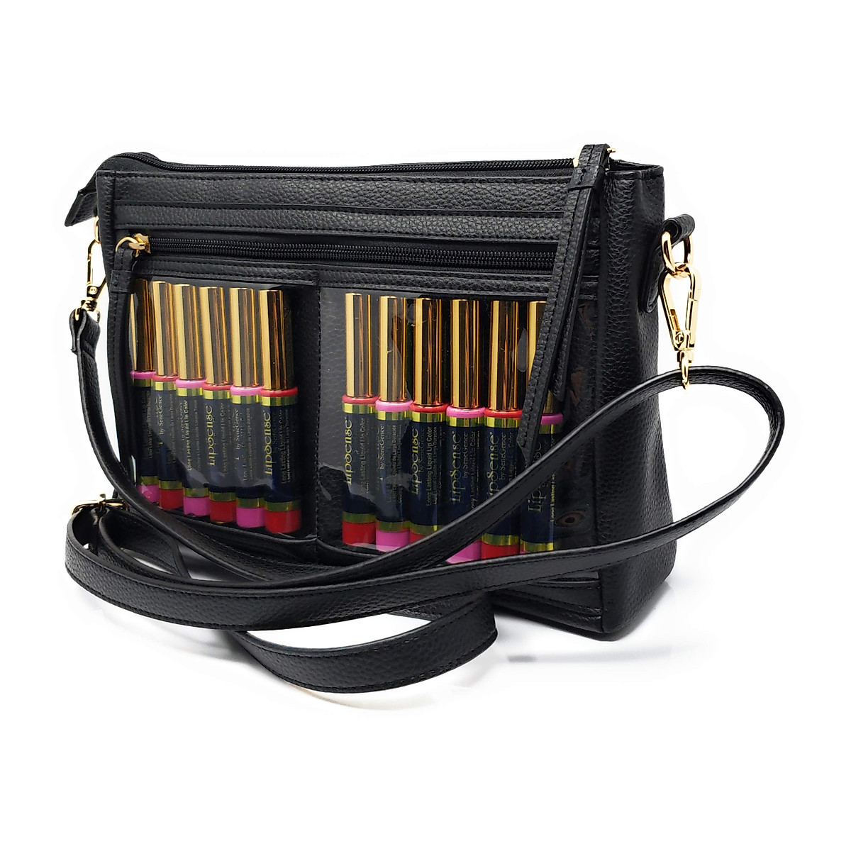 CariWare Crossbody Display Lipstick Organizer Lipsense Essential oil Ita Pin Wow Bag