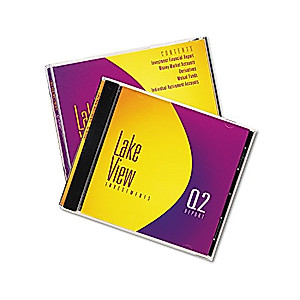 Avery CD/DVD Jewel Case Inserts for Ink Jet Printers, White, Pack of 20 (8693) - Matte White