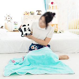 PINGKANGMAOYI Panda Baby Blanket Soft Plush Kid Animal Blanket Personalized Baby Shower Warm Blanket, Nursery Stroller Crib Receiving Blanket Unisex for Boys Girls Newborn Infant Gift