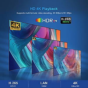 Android 12.0 TV Box,Smart TV Box 2GB 16GB Allwinner H618,Media Player Quad Core 64-bit Support 4K 2.4G&5.8G WiFi 6/BT5 Set Top Box