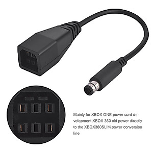 Xbox Power Cable, Adapter Converter Cord Electricity Supply Transfer Cable,Adapter Power Supply Converter Transfer Cable for Microsoft for Xbox 360 to 360 E Replacement,for 360 Power Cord