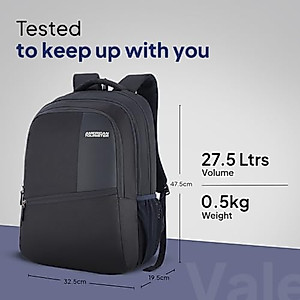 American Tourister Valex 28 Ltrs Large Laptop Back Bags, Backpack, Pack Back, Blue, M