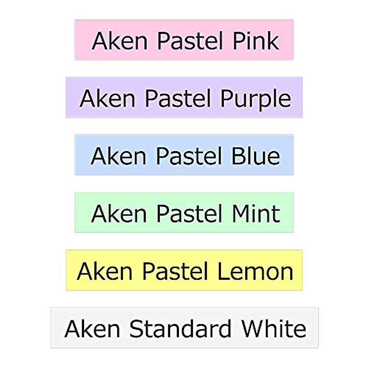 Replacement for Brother P Touch Tz Tape 12mm 0.47 Laminated Tape for Ptouch PT-D210 PT-D400 PT-H110 PT-D200 PT-D600, Black on White/Pink/Purple/Blue/Lemon/Mint, 6-Pack