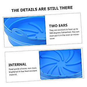 FELTECHELECTR Oven Liner Air Cooker Silicone Pan Broiling Pan for Oven Round Baking Pan Oven Accessories Air Fryer Silicone Air Fryer Basket Air Fryer Pan Air Fryer Mats Air The Ship