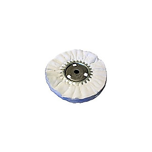 Zephyr AWW 58-10 FL White Domet Flannel Airway Buffing Wheel