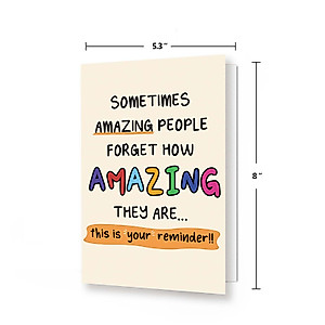 MQMRYeto Amazing People Remind Card, Goodbye Card, Coworker Leaving Card, Colleague Congrats Card, Friendship Thank You Appreciation Card for Teacher or Nurse, Proud of You Card Friend