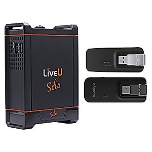 LiveU Solo HDMI Wireless Live Video Streaming Encoder for Live Video Streams Bundle with LiveU Solo Connect 2-Modem Bundle for Solo Video Encoder