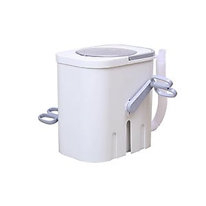 INLIMA Mini Portable Non-Electric Manual Washing Machine,Compact Hand Crank Rotary Washer,Labor-Saving Laundry Alternative, Small Mobile Clothes Washer for Dormitory, Apartment, Camping