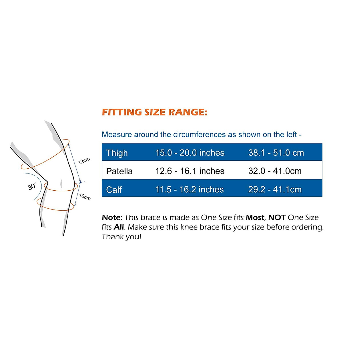 Comforband Adjustable Knee Stabilizer, with Removable Supportive Side Stays – Support for Knee Sprains, Strains, Arthritis, Meniscus Tear, Sports Injury Recovery - One Size fits Most